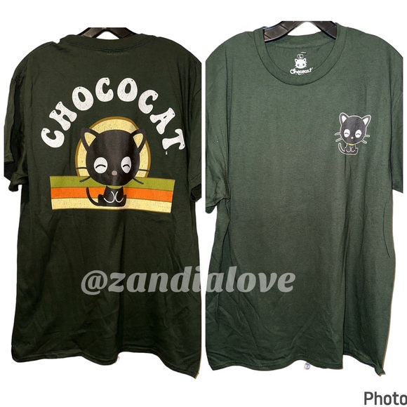 Sanrio | Tops | New Sanrio Chococat 2 Sided Shirt Sz Large | Poshmark